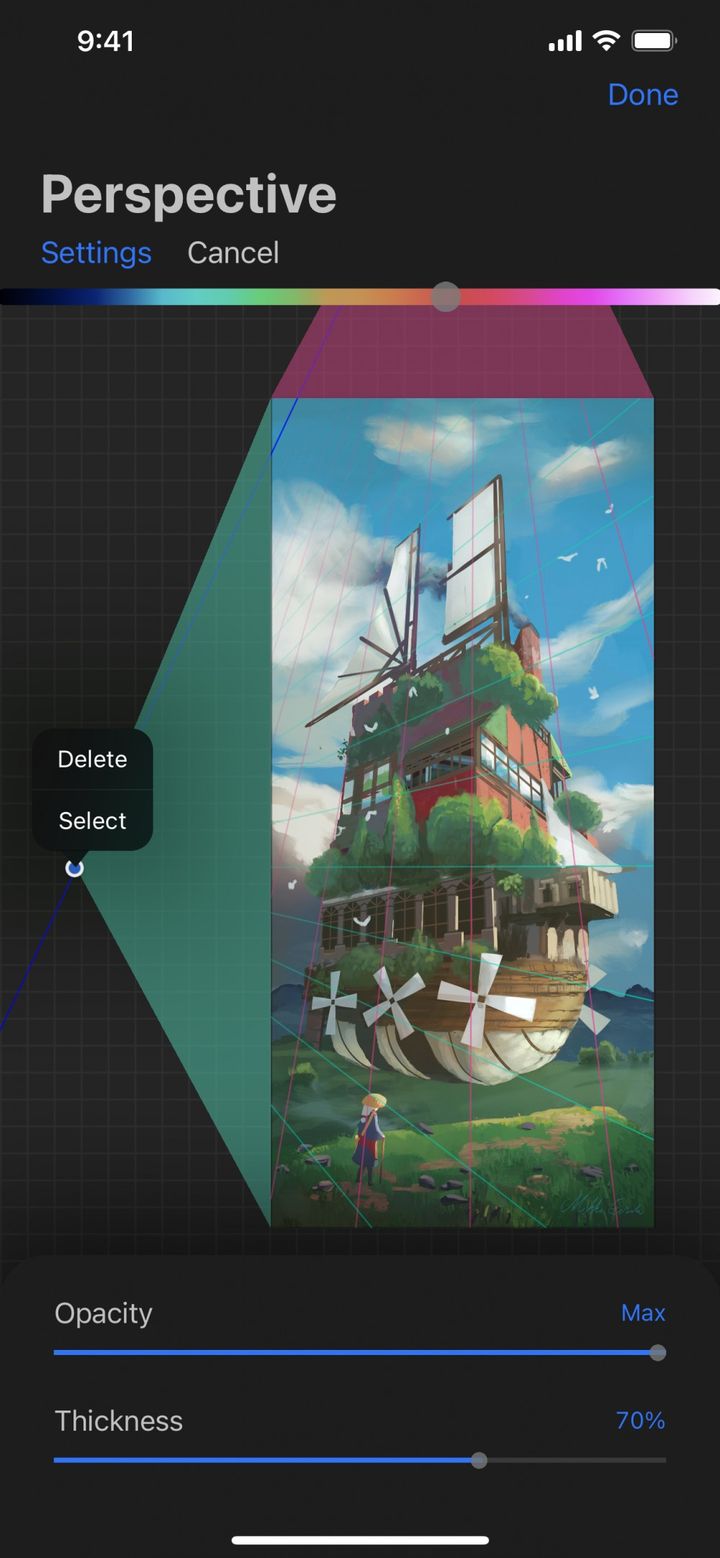Perspective Guide — Procreate Pocket Handbook