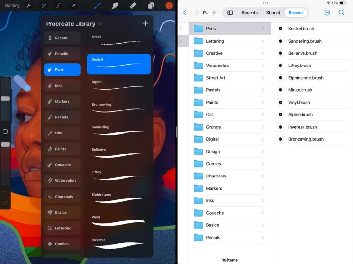 Brush Libraries — Procreate Handbook