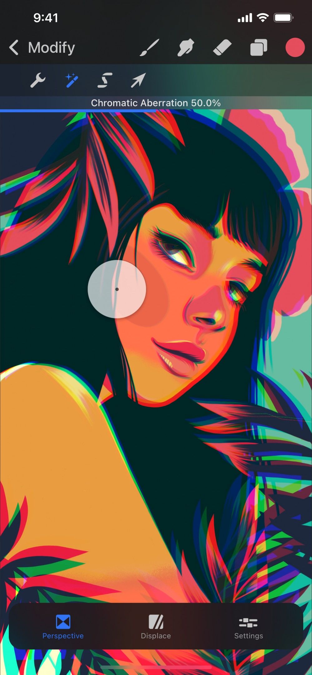 Chromatic Aberration — Procreate Pocket Handbook