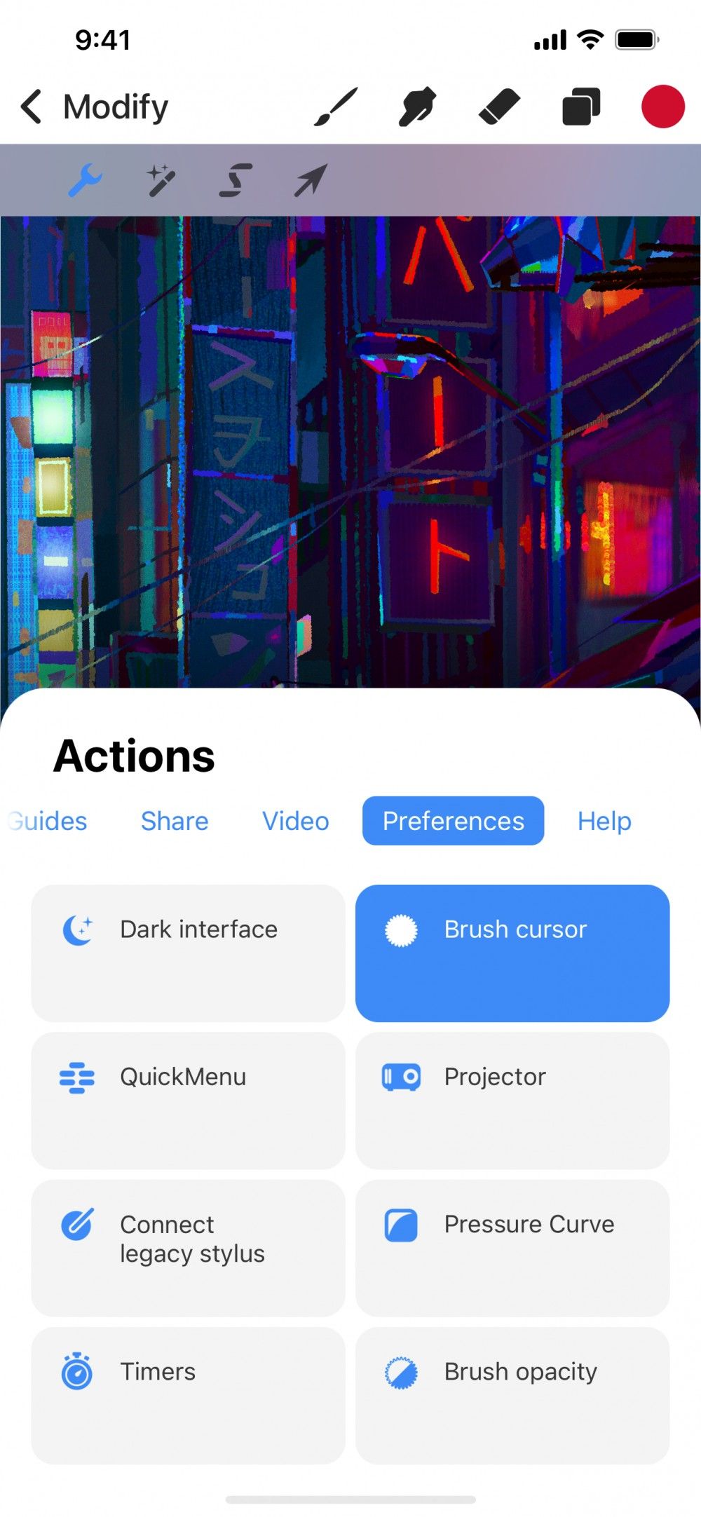 Interface — Procreate Pocket Handbook