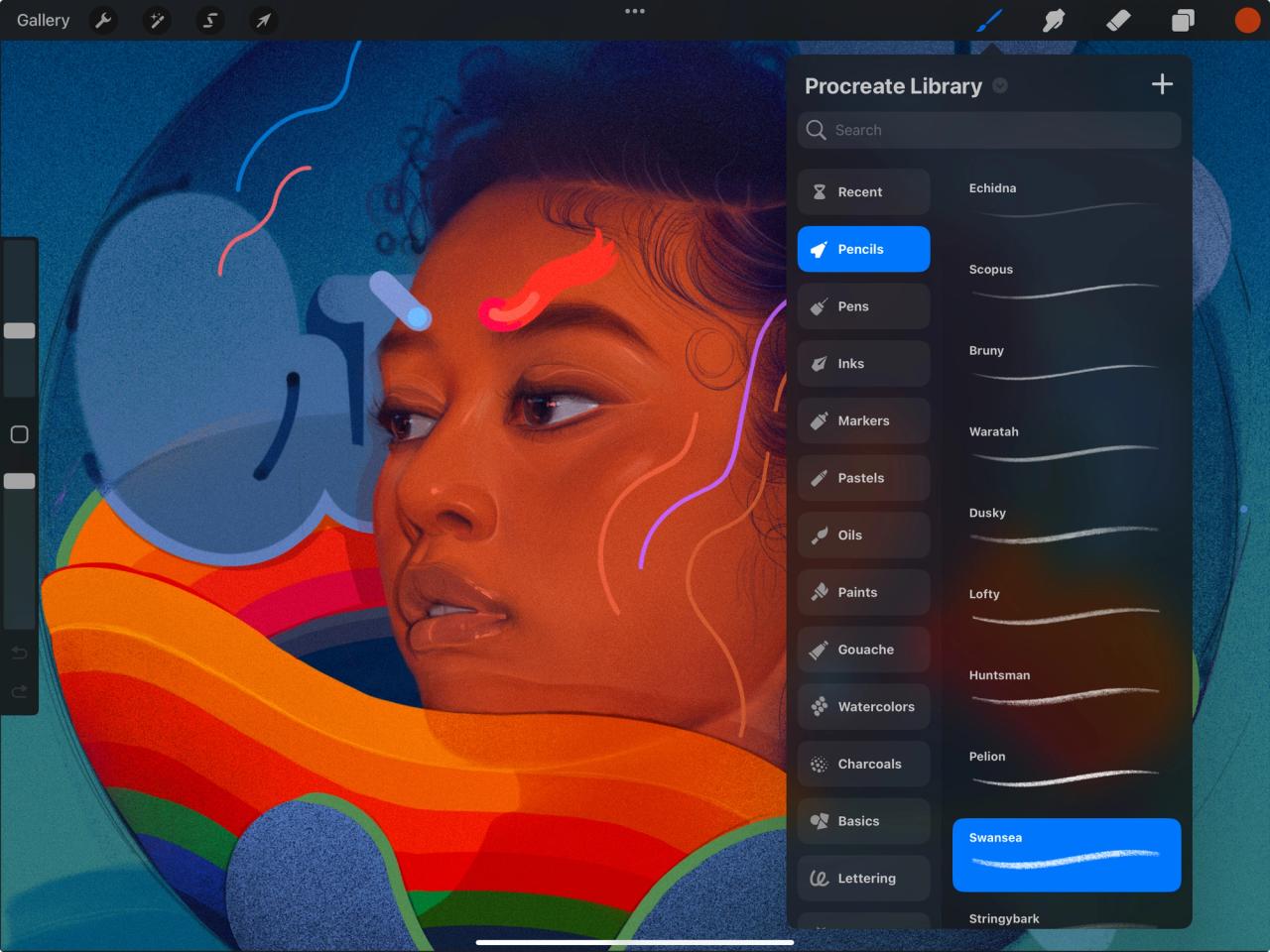 Brush Libraries — Procreate Handbook