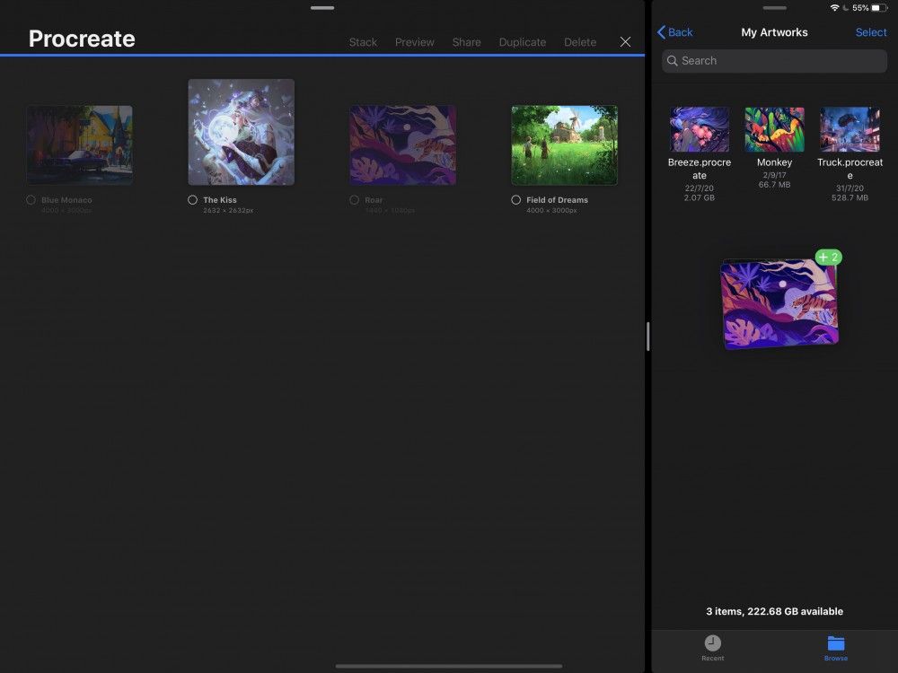 Import and Share — Procreate Handbook