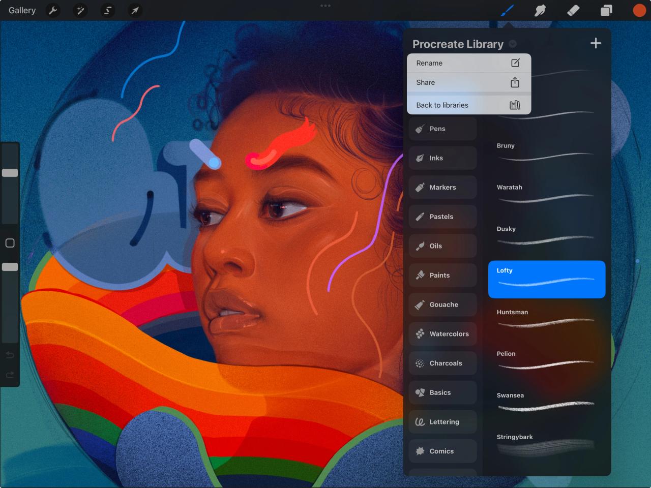 Brush Libraries — Procreate Handbook