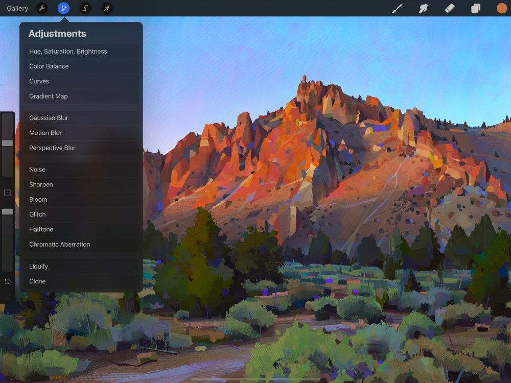 Color Adjustments — Procreate Handbook
