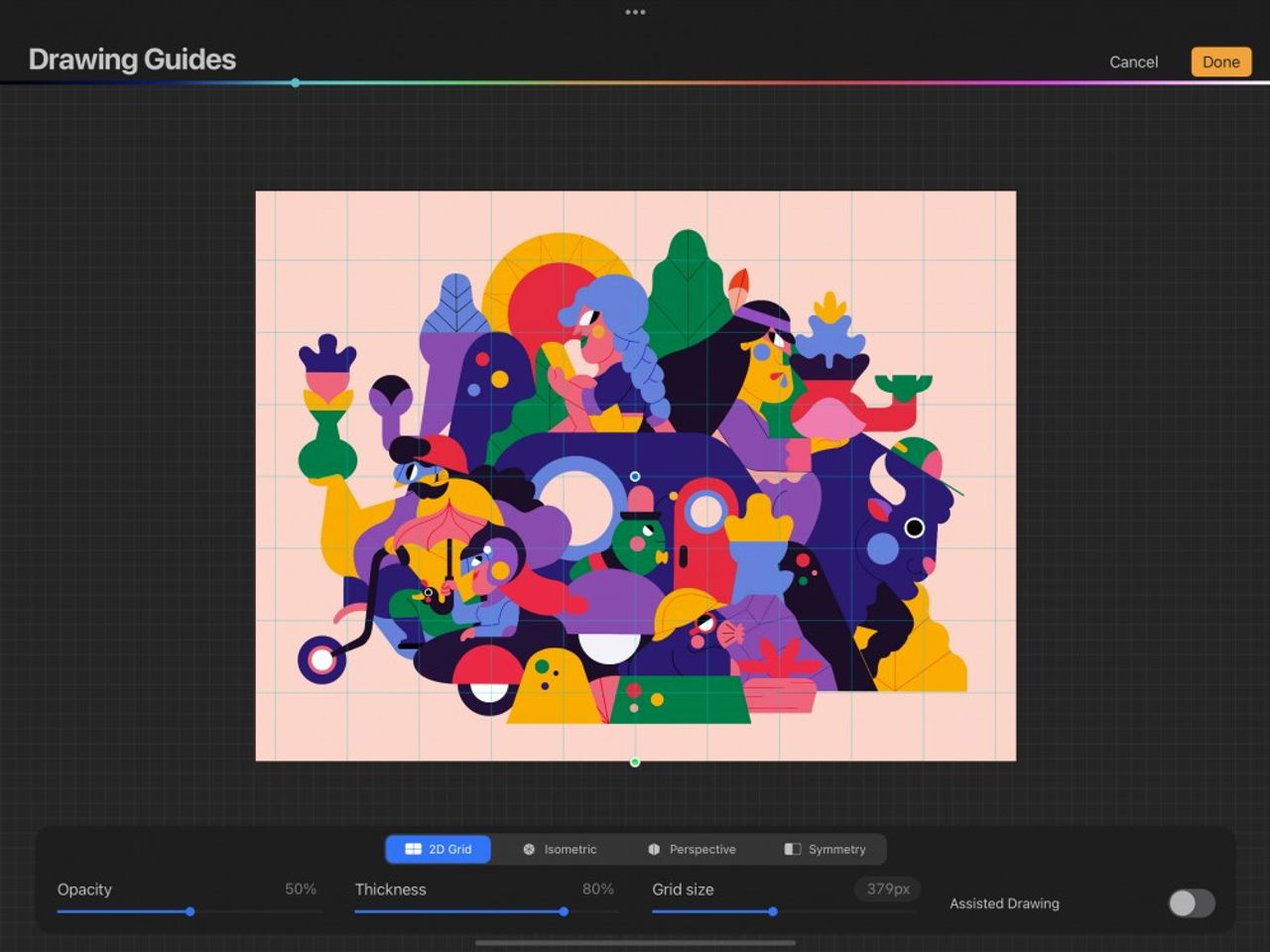 2D Grid — Procreate Handbook