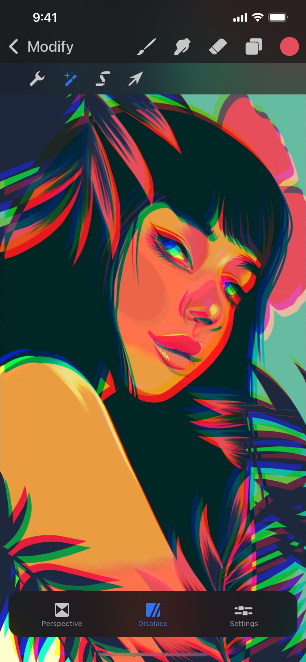Chromatic Aberration — Procreate Pocket Handbook