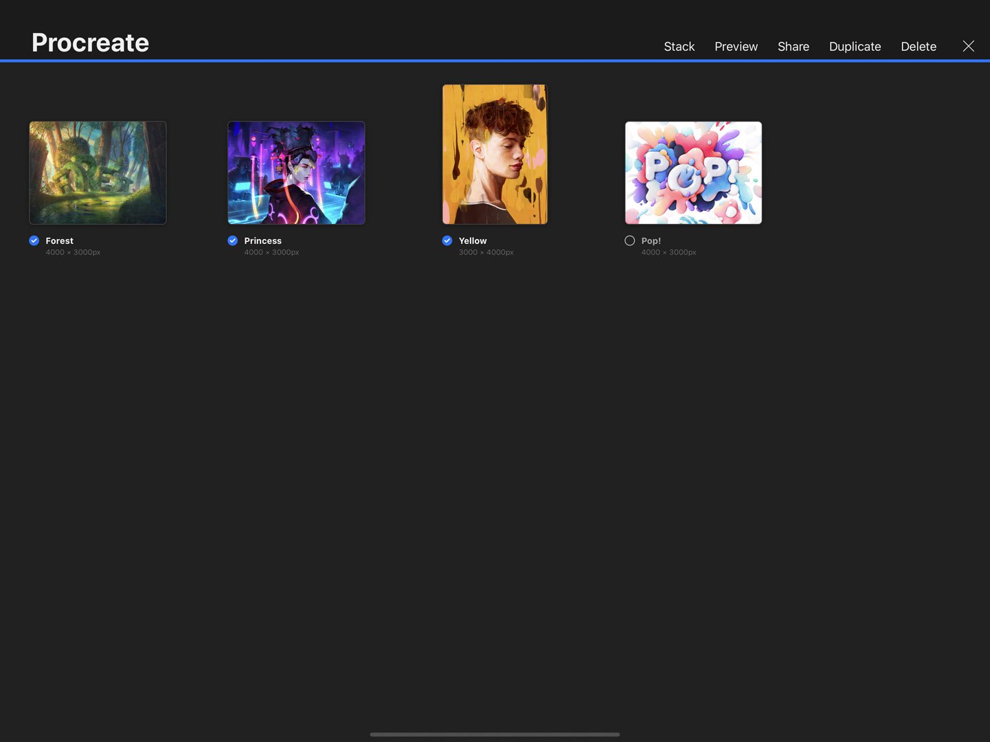 Import and Share — Procreate Handbook