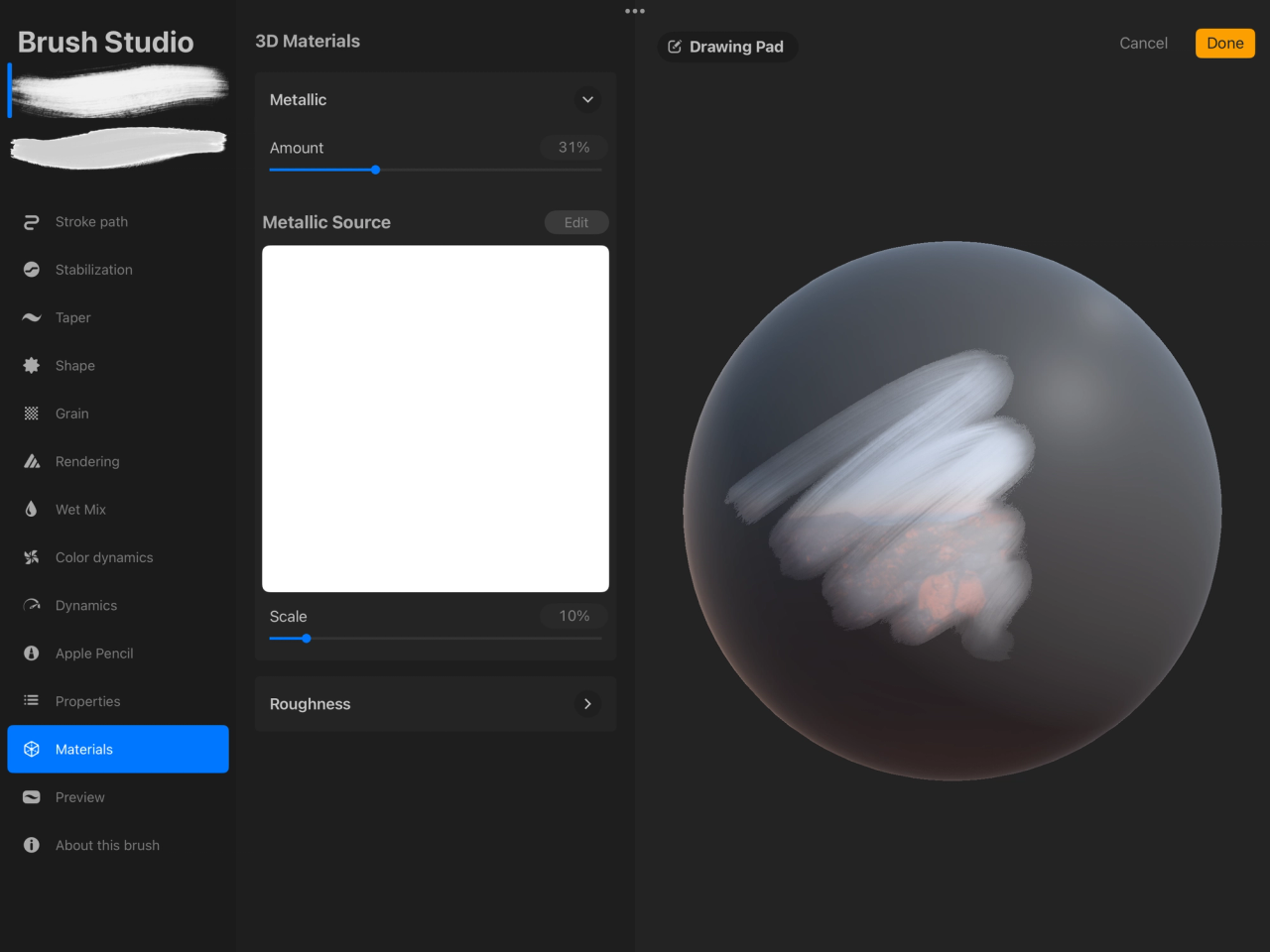 Brush Studio Settings — Procreate Handbook