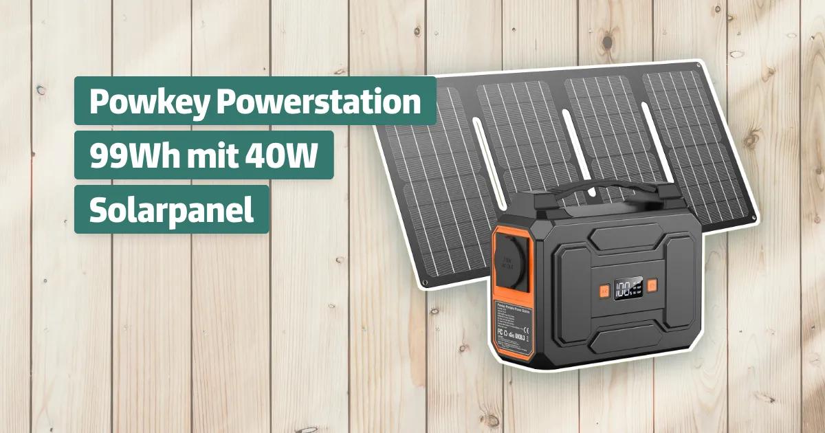 Powkey Powerstation 99Wh mit 40W Solarpanel Testbericht & Erfahrungen ...