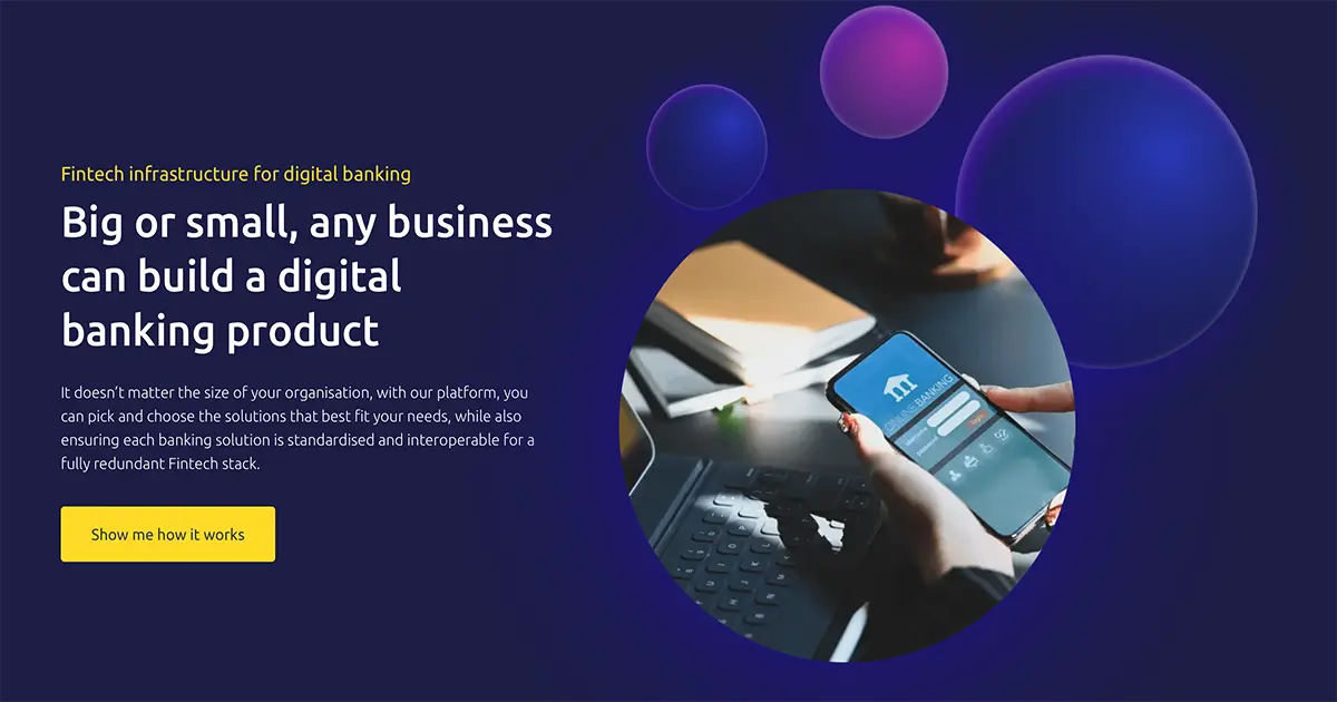 Fintech infrastructure for digital banking