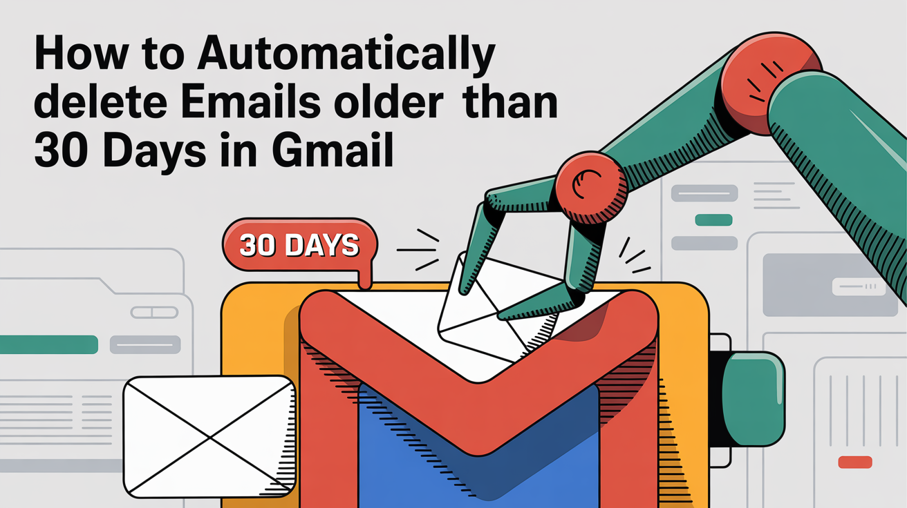 How to Automatically Delete Emails Older Than 30 Days in Gmail (2025)