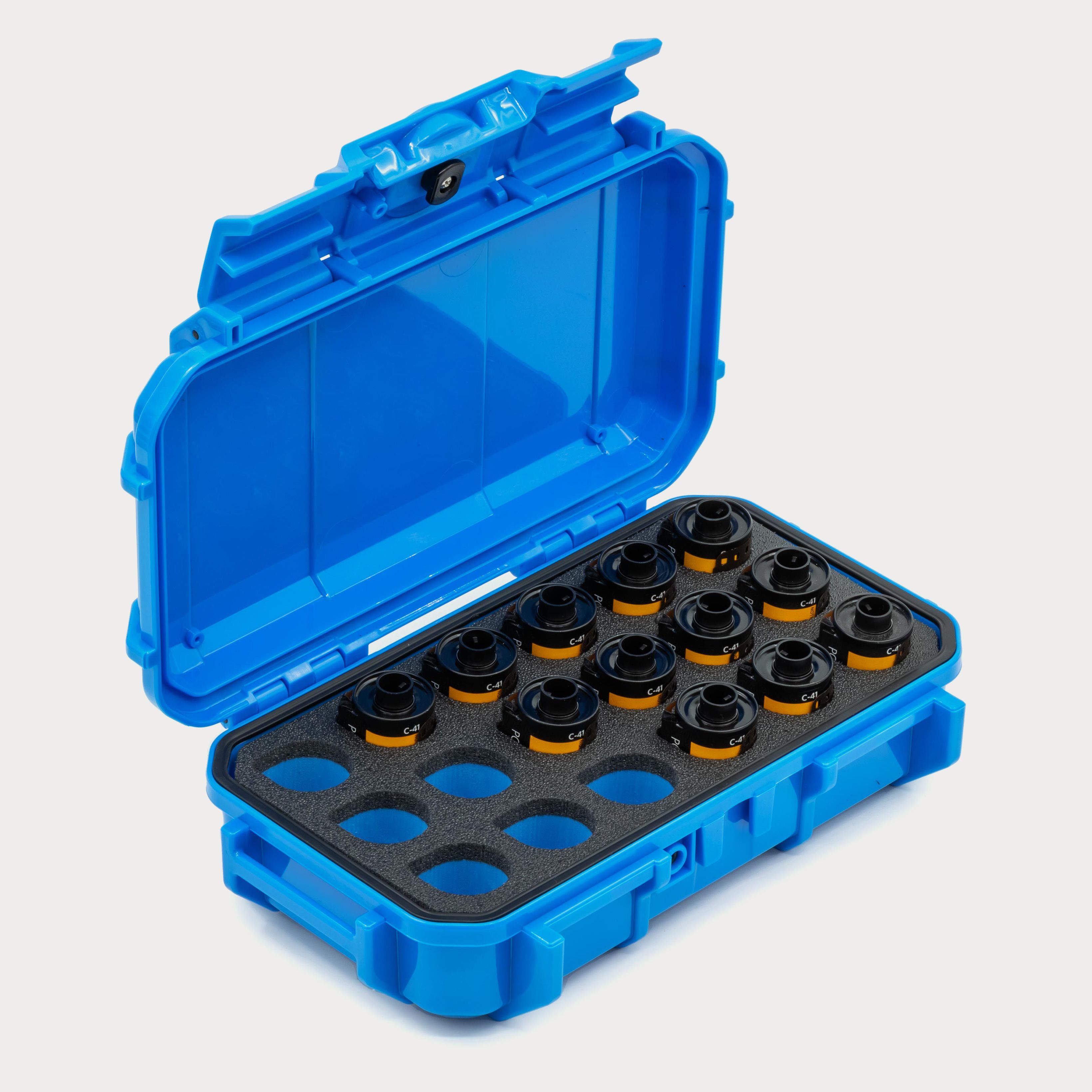 Evergreen Waterproof 35mm Film Case - 18 Rolls | Black - Blue | Moment