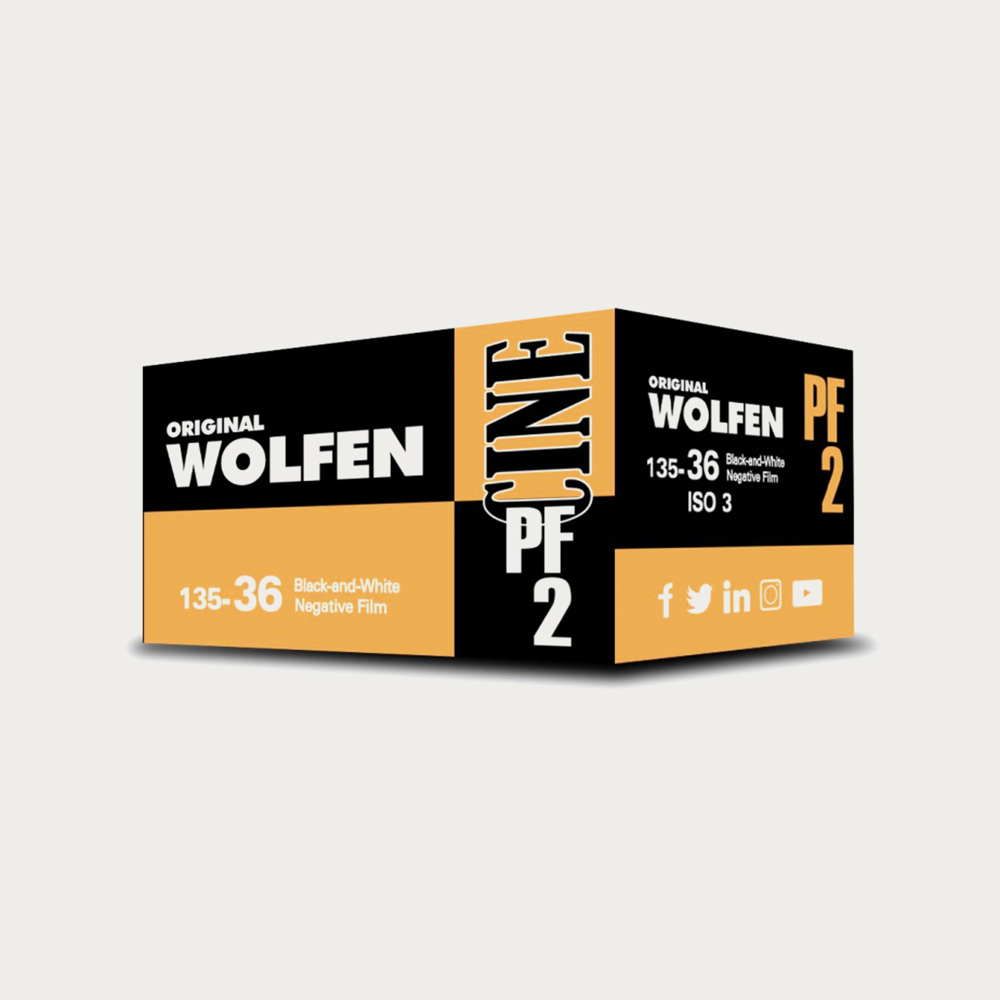 Wolfen PF2 35mm Black & White Film - 3 ISO & 36exp | Moment