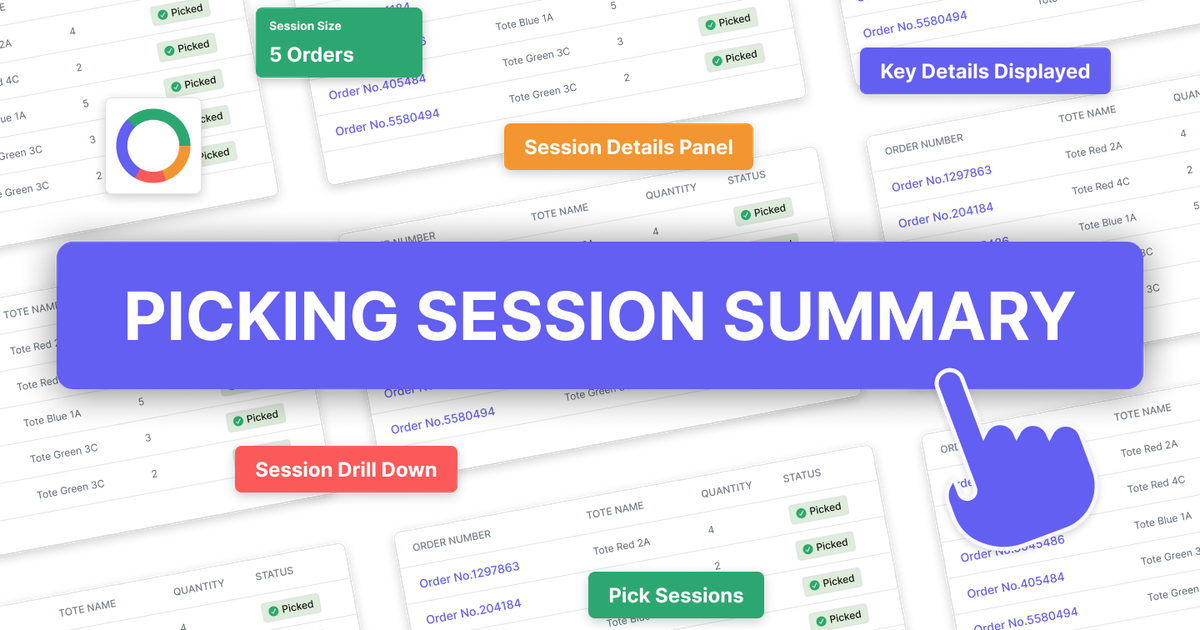 Introducing the Picking Session Summary Page