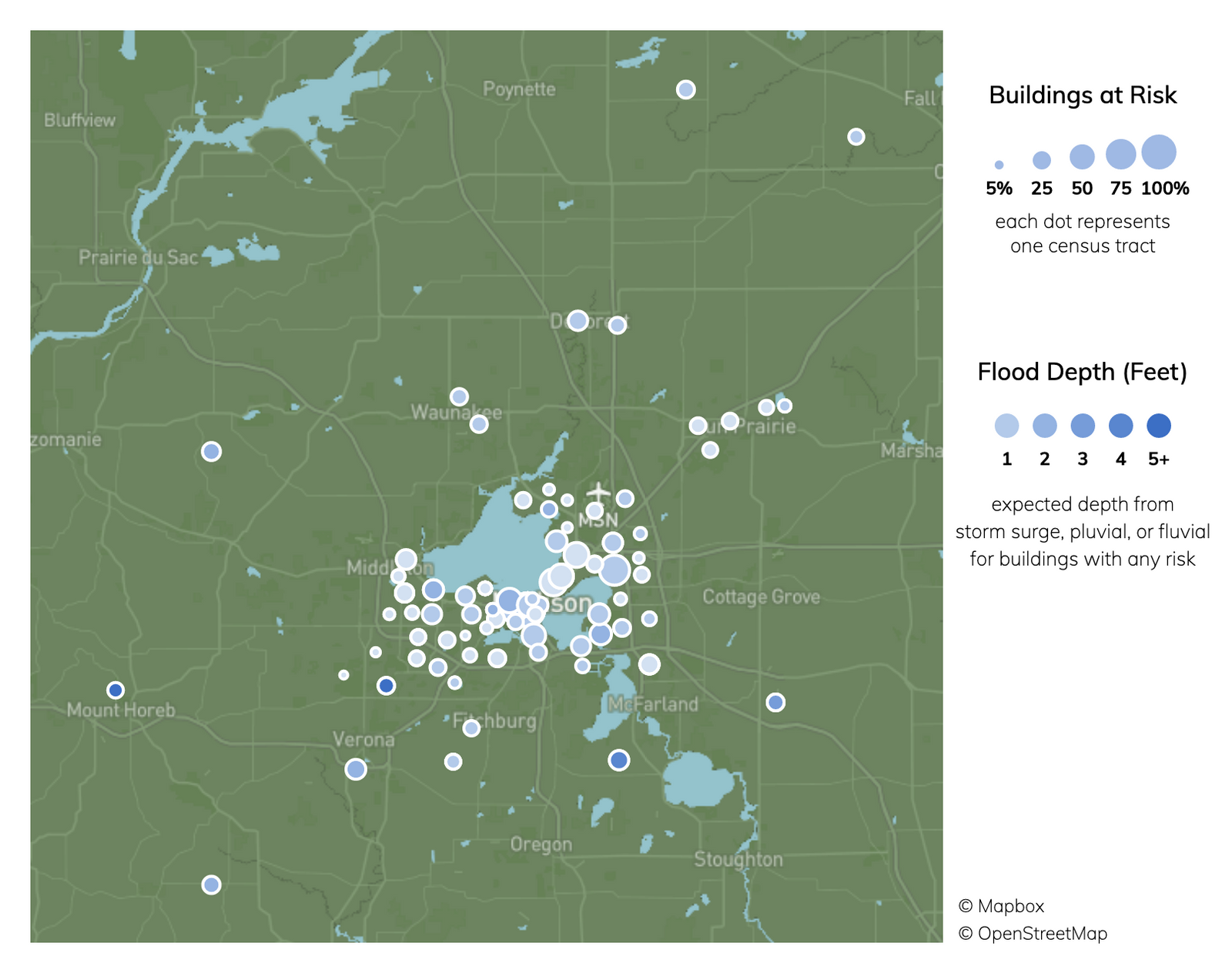 Madison, Wisconsin Climate Change Risks and Hazards: Precipitation ...