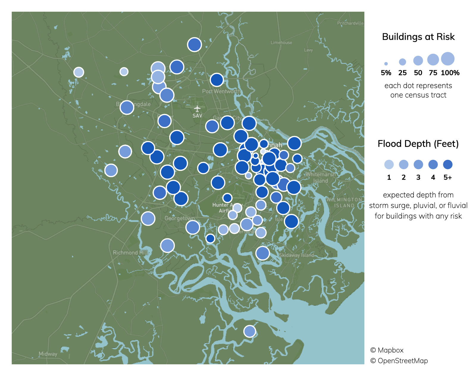 Savannah, Georgia Climate Change Risks and Hazards: Heat, Precipitation ...