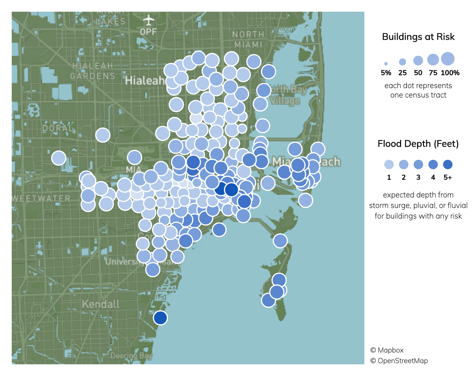 Miami, Florida Climate Change Risks and Hazards: Heat, Flood / ClimateCheck