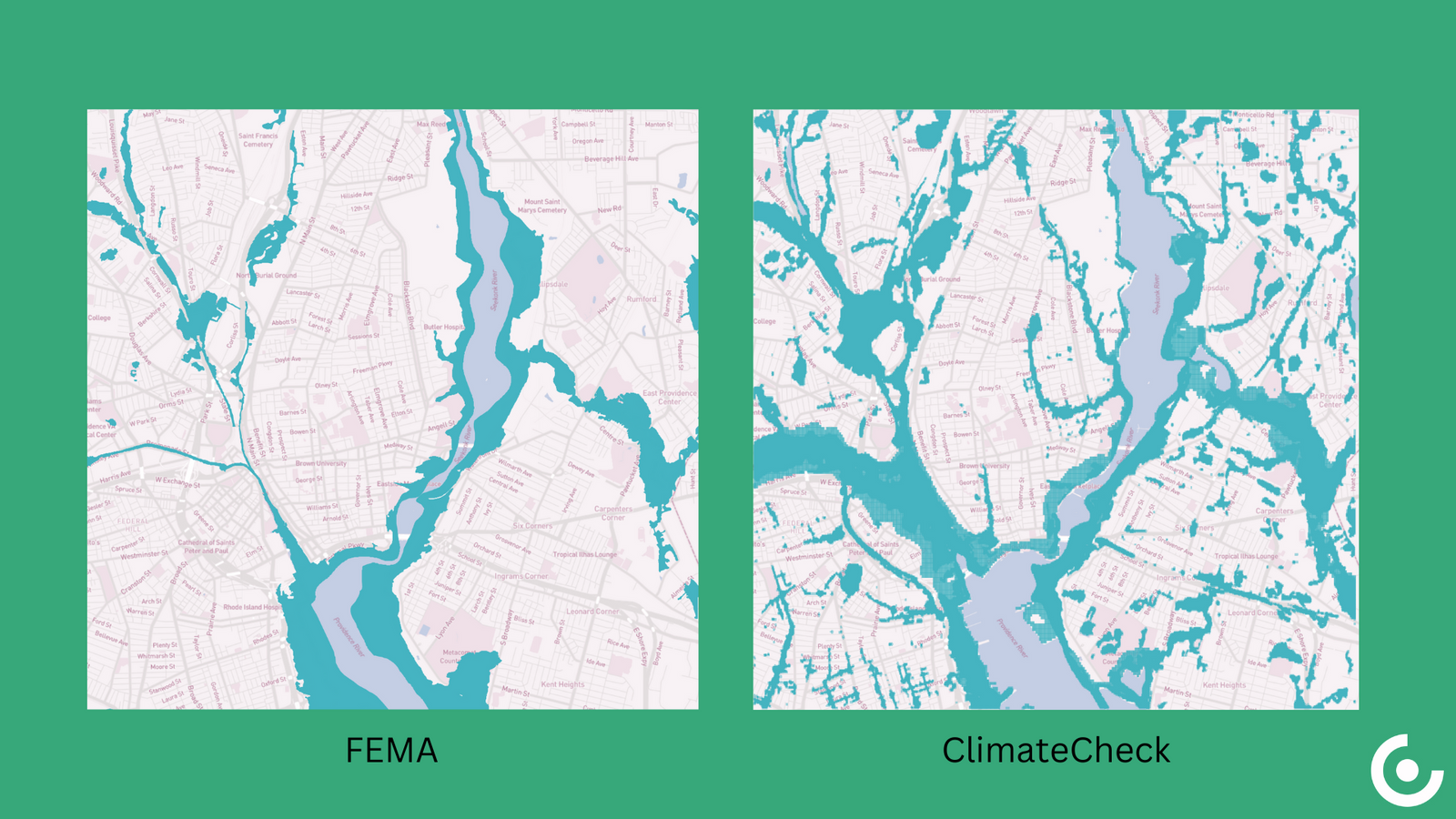 Comparing ClimateCheck & FEMA Flood Maps — Decoding Flood Risk ...