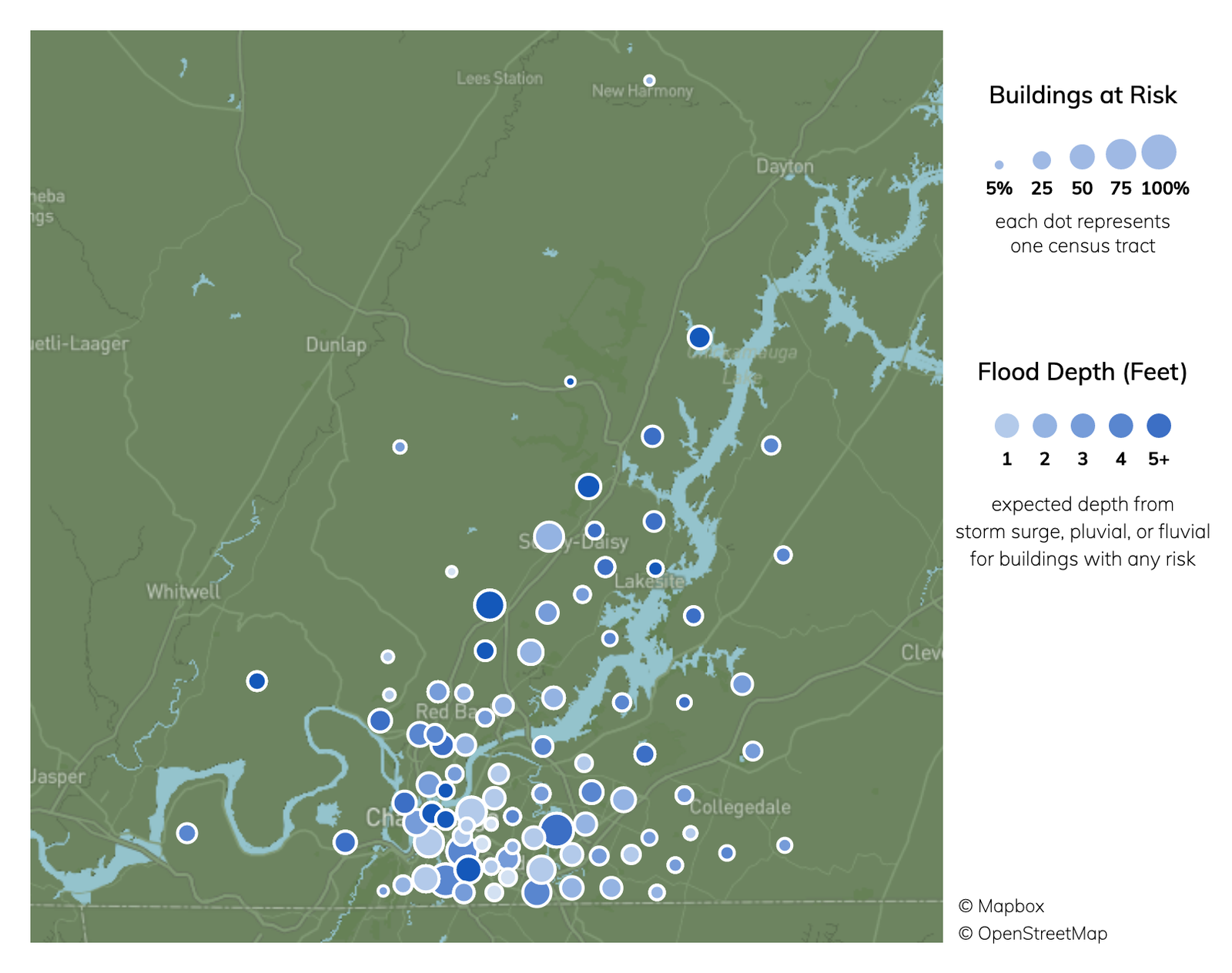 Chattanooga, Tennessee Climate Change Risks and Hazards: Precipitation ...