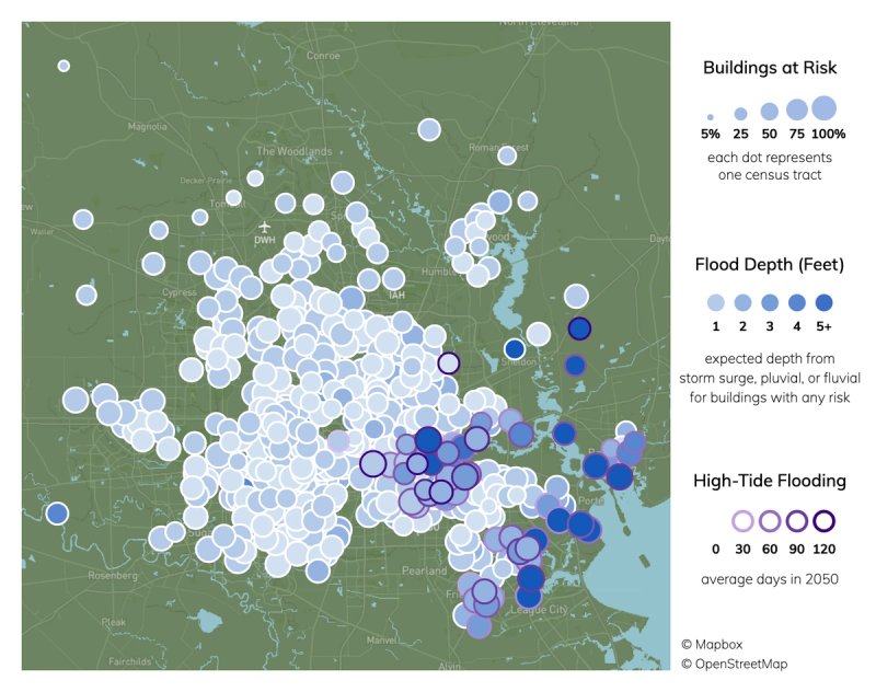 Houston, Texas Climate Change Risks and Hazards: Heat, Flood / ClimateCheck
