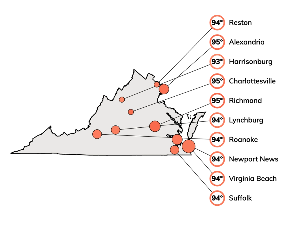 Top Virginia Climate Change Risks: Heat, Precipitation, Drought ...