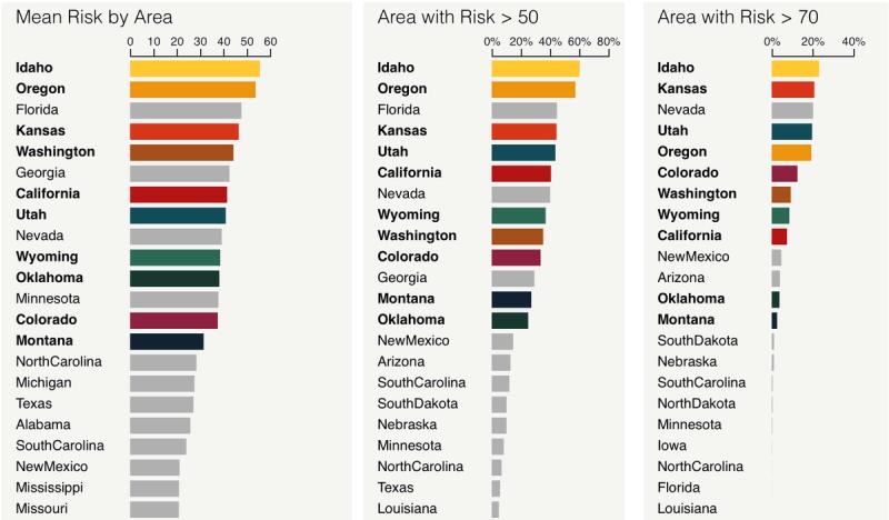 WildFires: States With Highest Risk to Homes | ClimateCheck.com ...