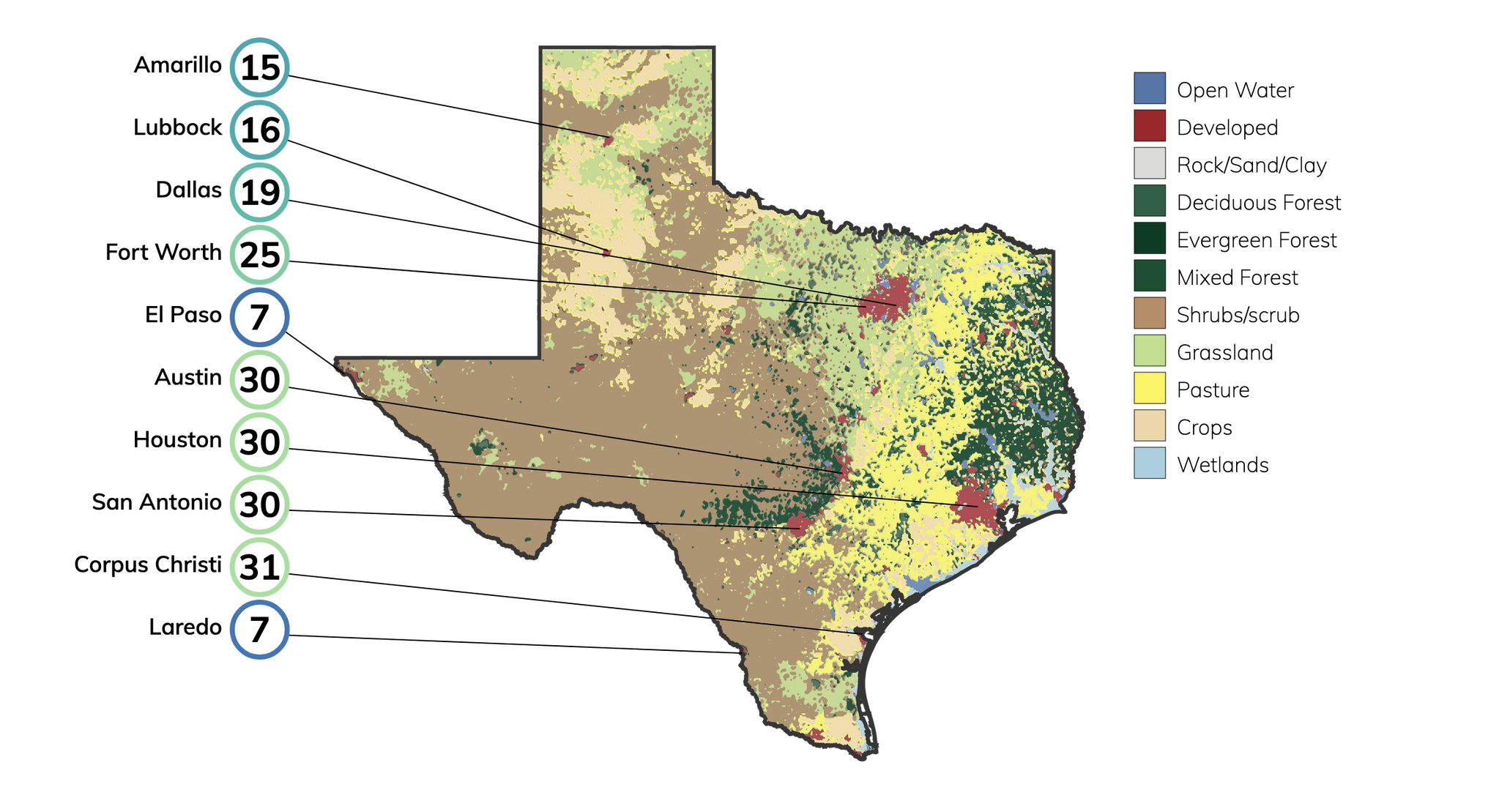 Top Texas Climate Change Risks: Heat, Precipitation, Fire / ClimateCheck