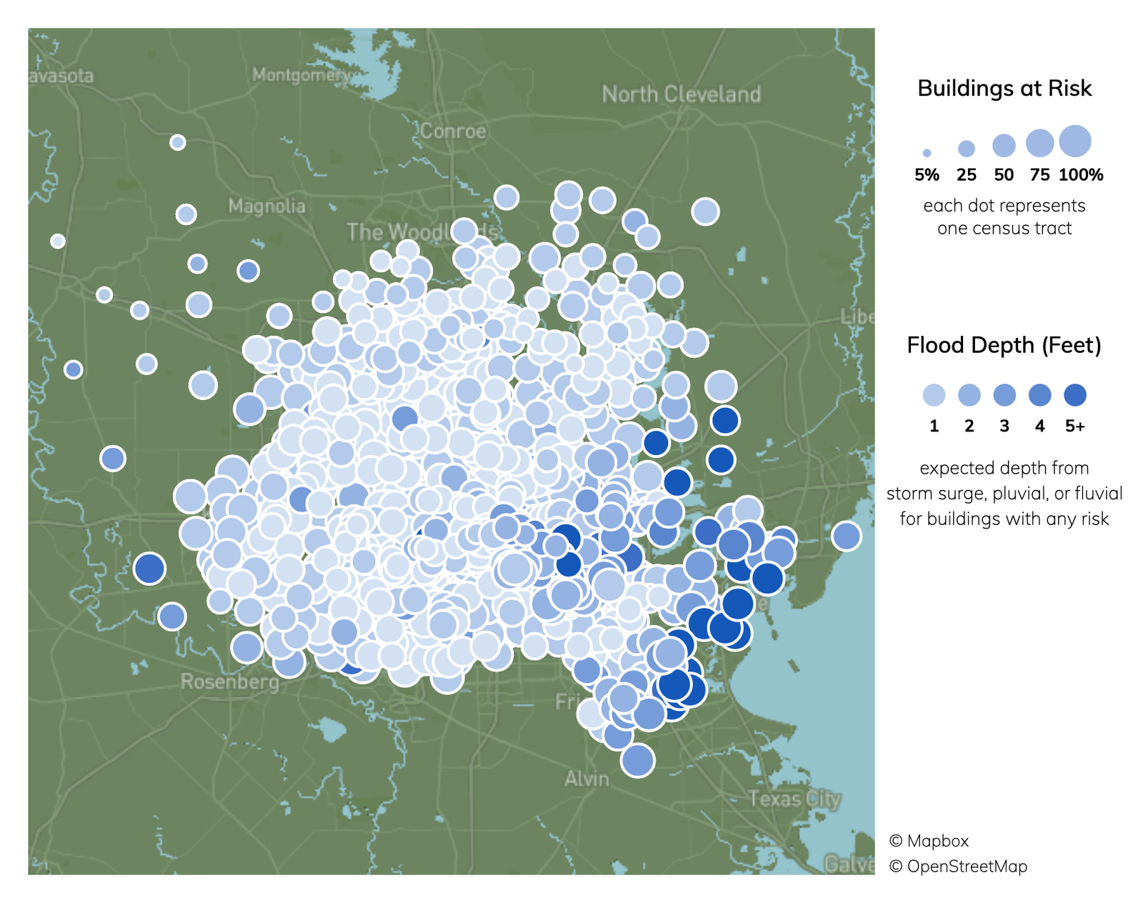 Houston, Texas Climate Change Risks and Hazards: Heat, Flood / ClimateCheck
