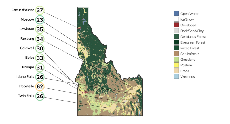 Idaho Top Climate Change Risks: Fire, Heat, Storm, Drought / ClimateCheck