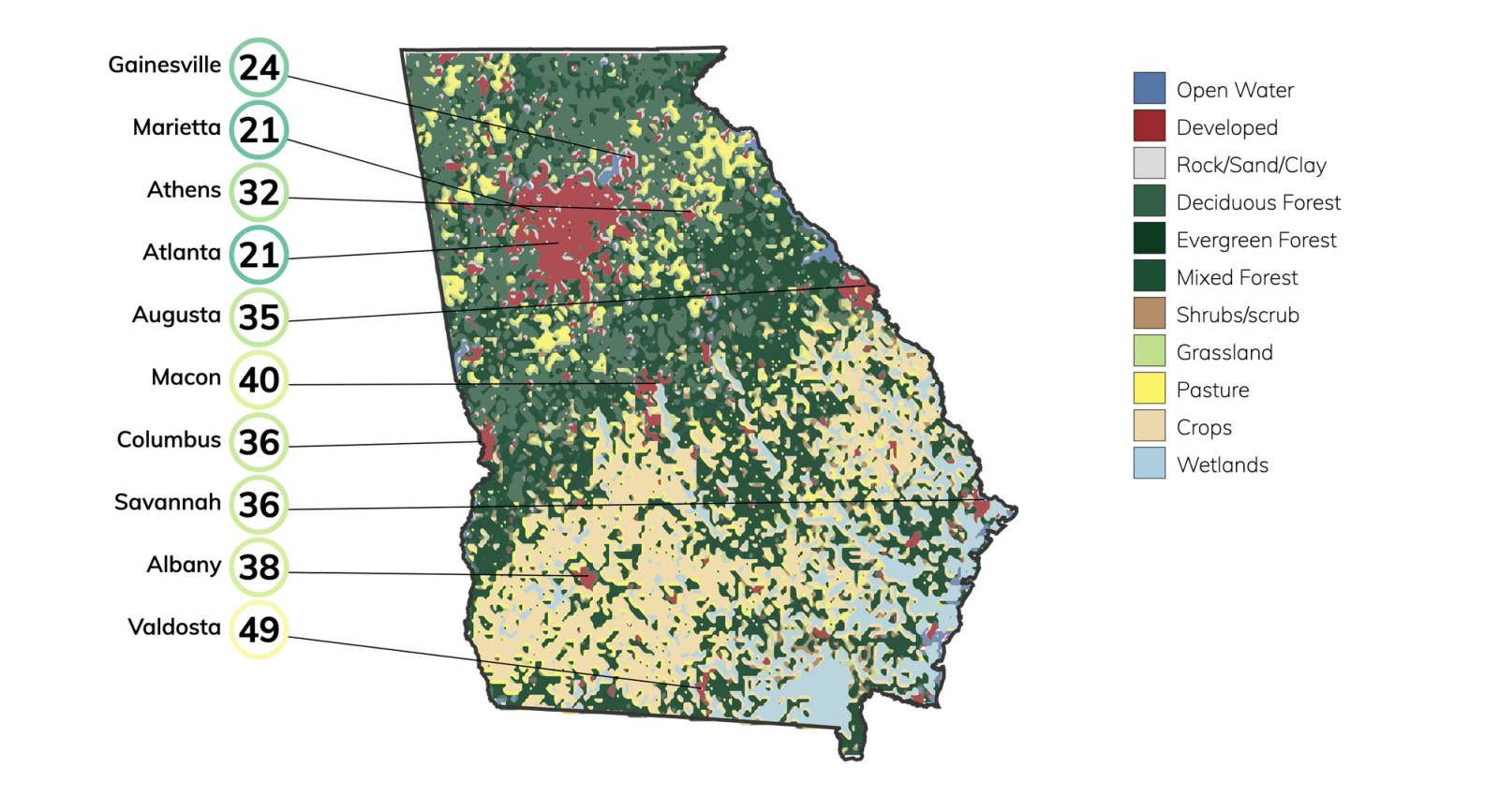 Georgia Top Climate Change Risks: Storm, Heat, Coastal Flood, Fire ...
