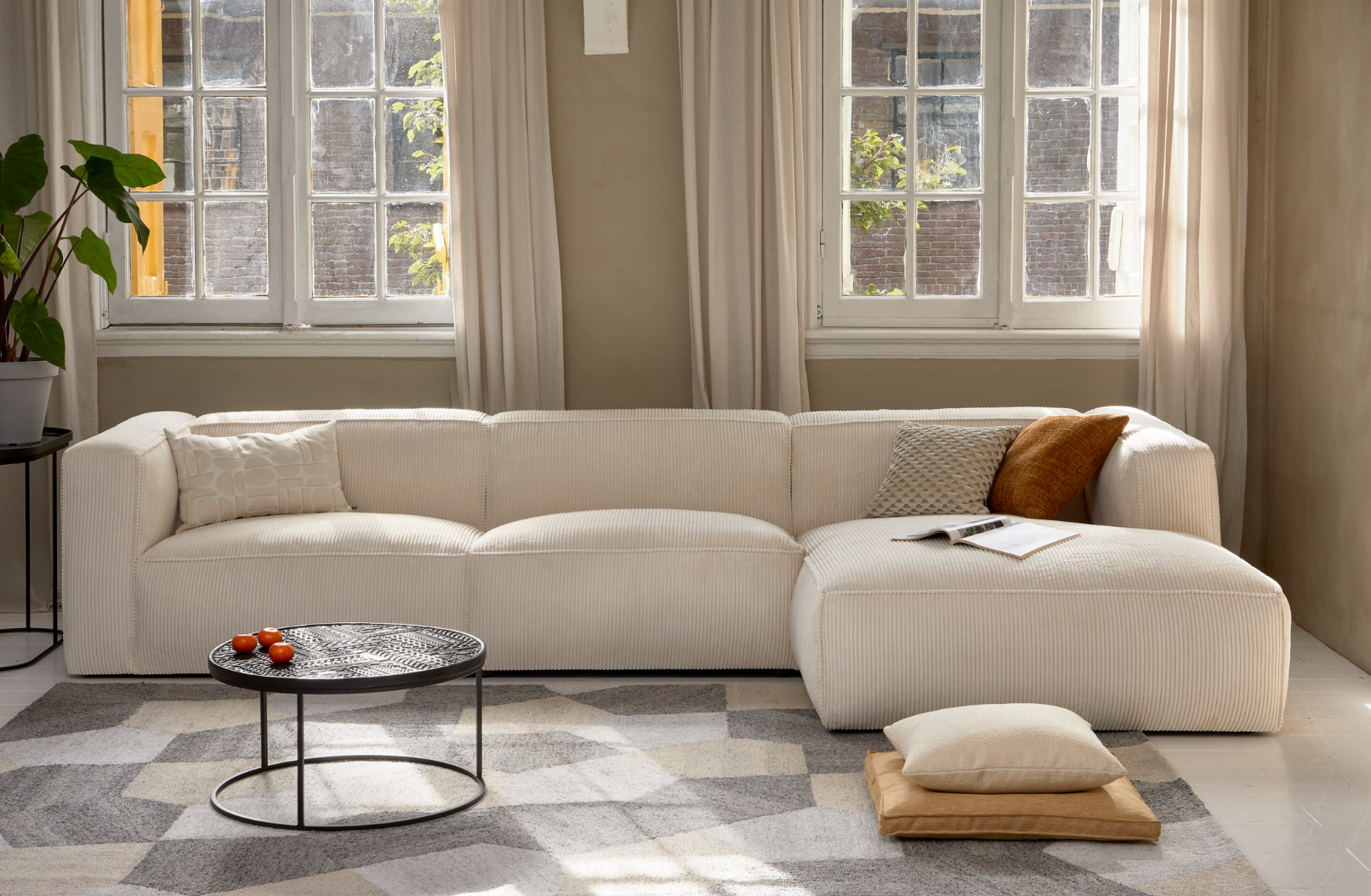 Ribstof Bank inspiratie voor een trendy woonkamer | Kijkbinnen ...