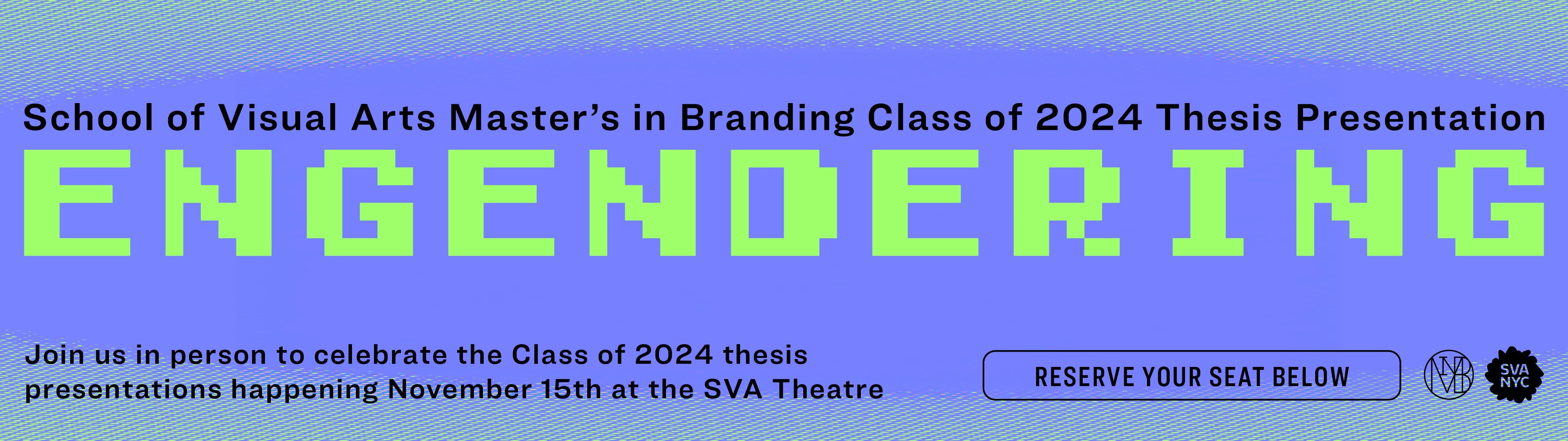 SVA Masters in Branding 2024 Thesis Premiere