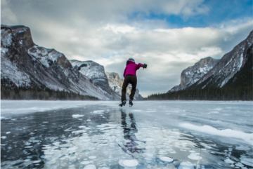 Chasing Wild Ice Skating in the Canadian Rockies | Canada's Alberta