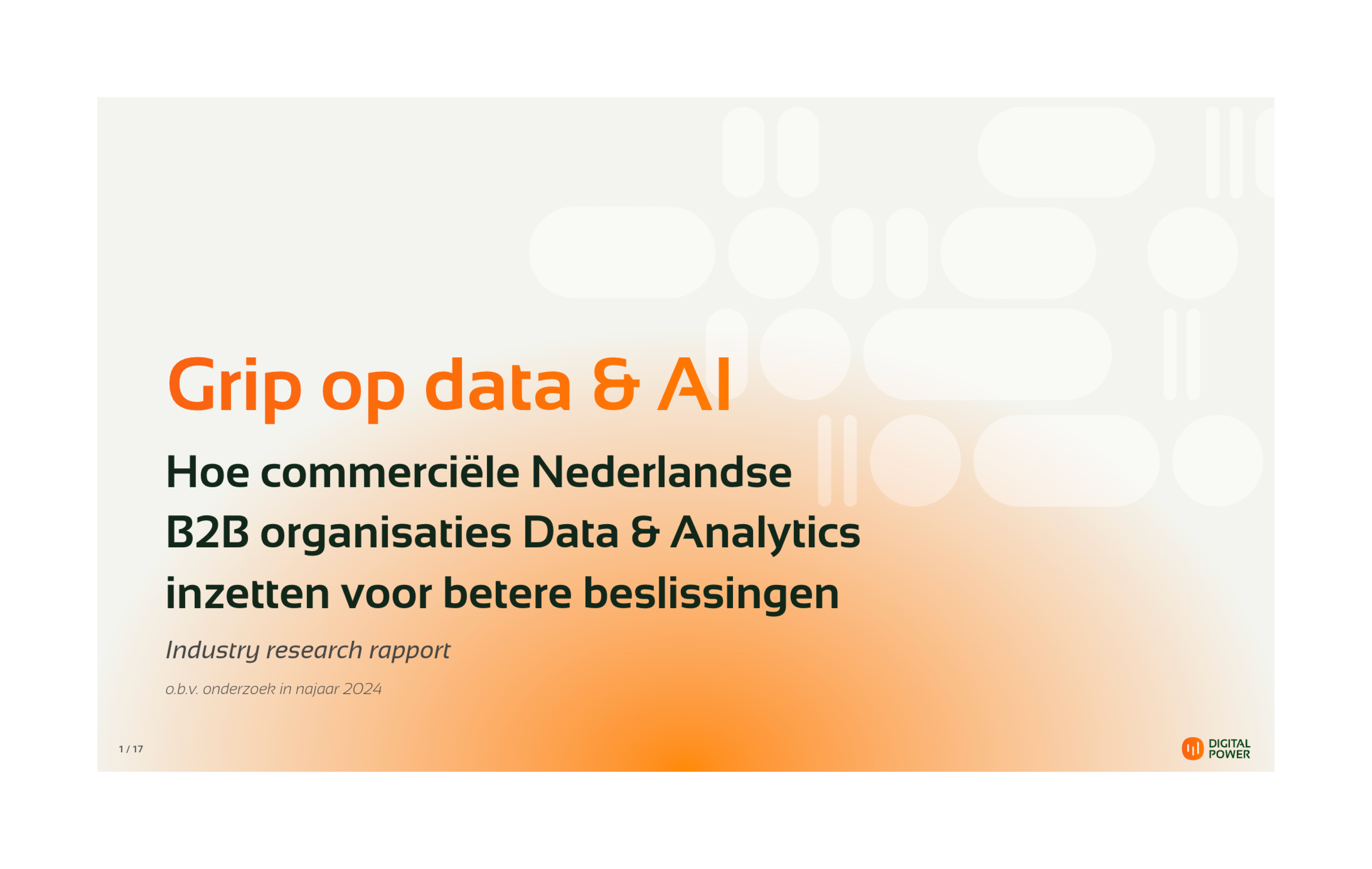 Onderzoeksrapport: grip op data & AI in de B2B-sector | Digital Power