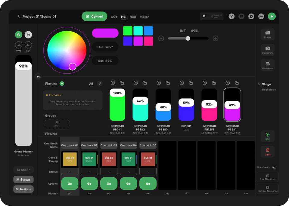 Sidus Link App - Lighting Control by Aputure | Aputure