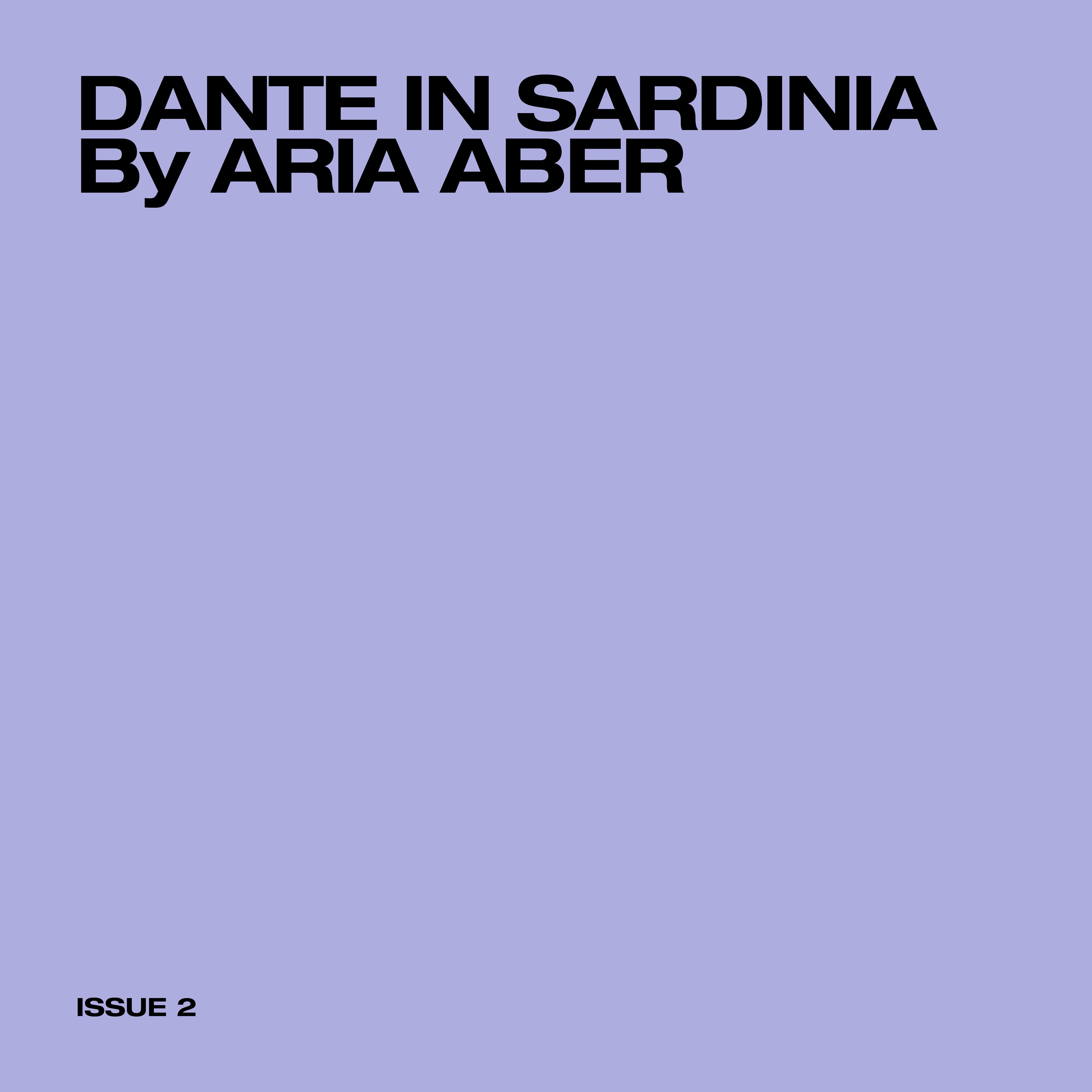 Dante in Sardina | Cero Magazine