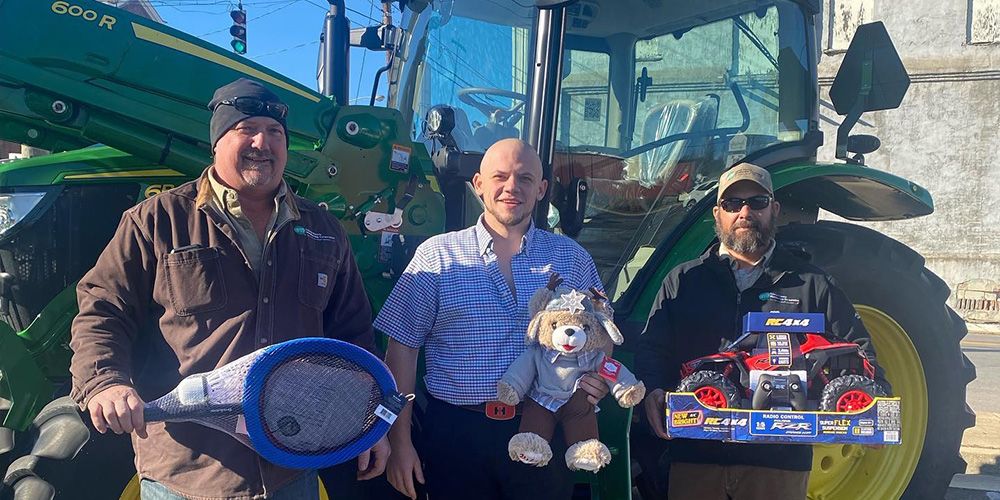 River Valley AgCredit “Stuffs the Tractor” for Local Children | Hutson Inc