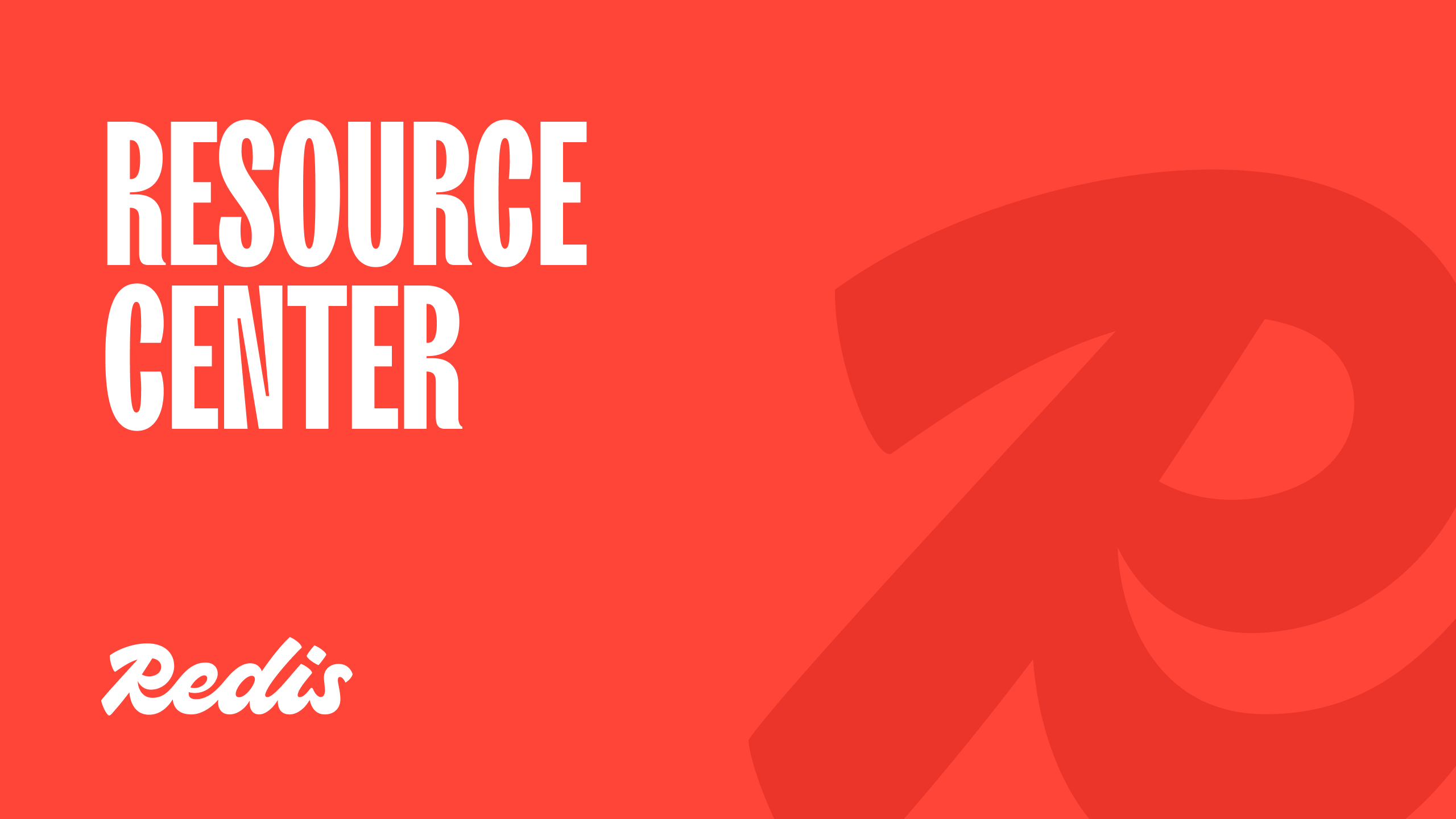 Resource Center | Redis