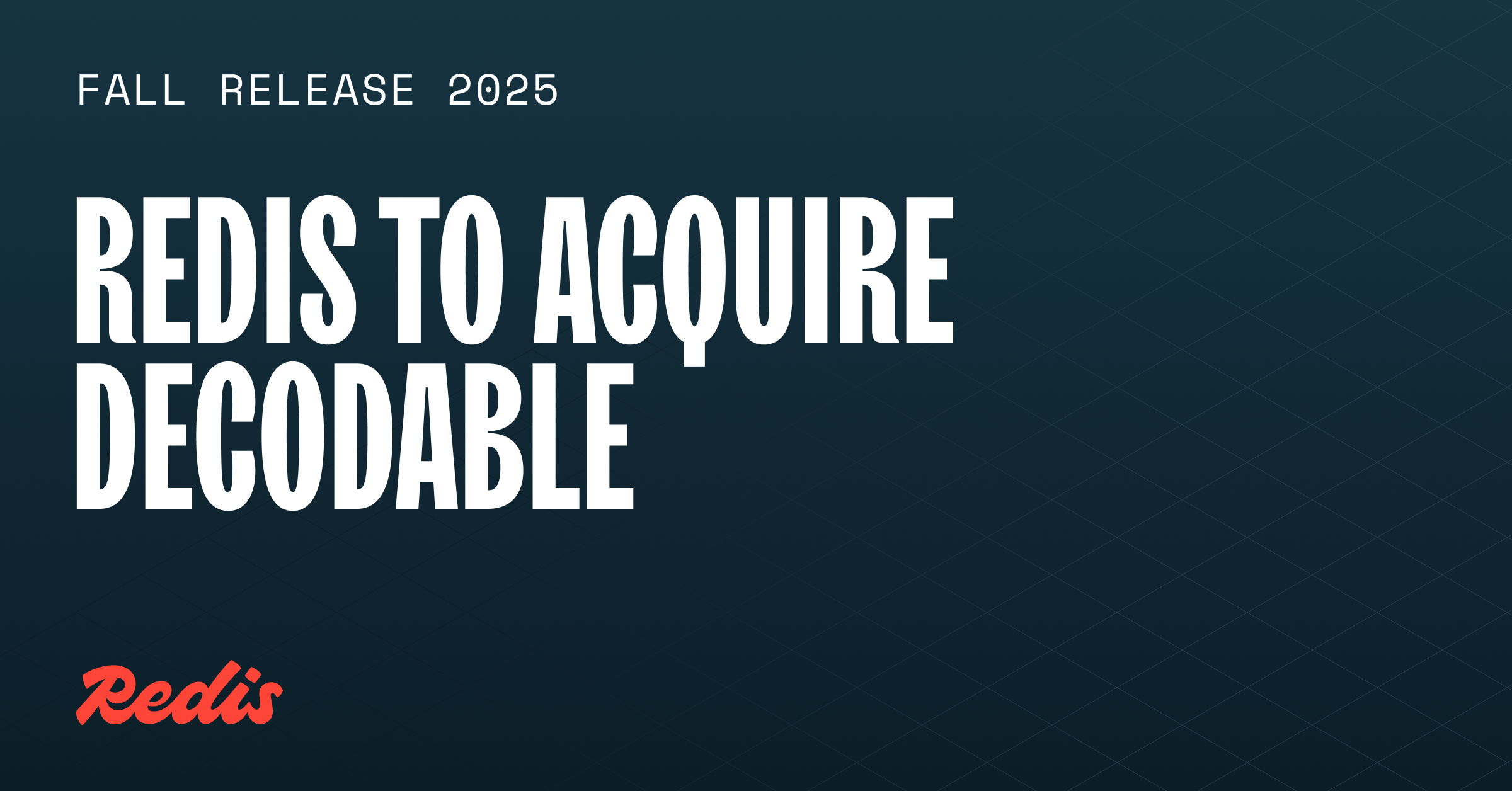 Redis to acquire Decodable
