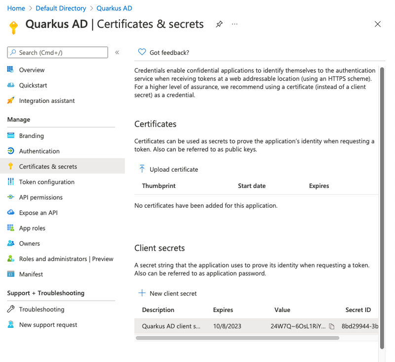 Role-based access control with Quarkus and Microsoft Azure Active ...