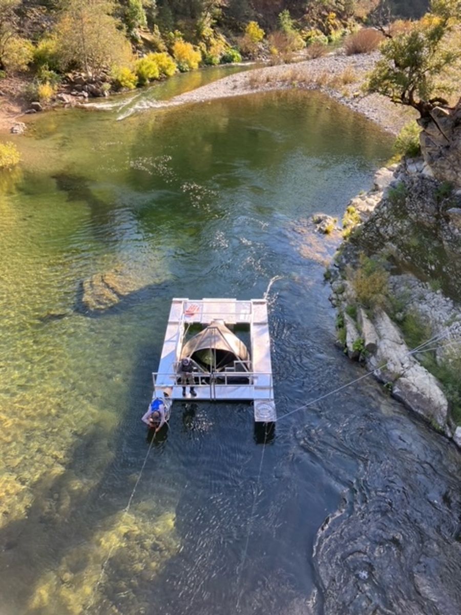 Rotary Screw Traps Installed