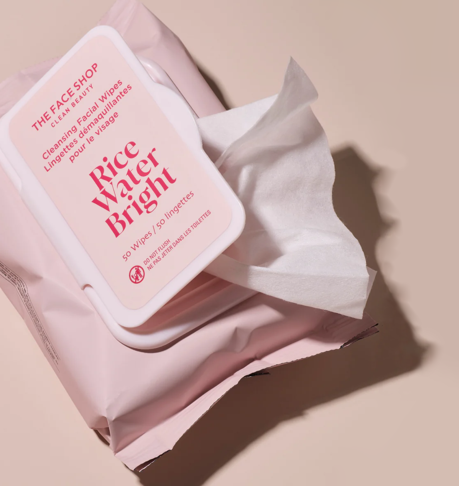 Rice Water Bright Cleansing Facial Wipes