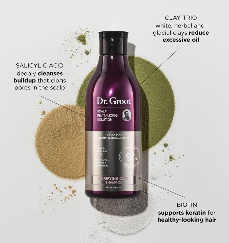 Scalp Revitalizing Solution Purifying Clay Shampoo - Dr. Groot | LG beauty