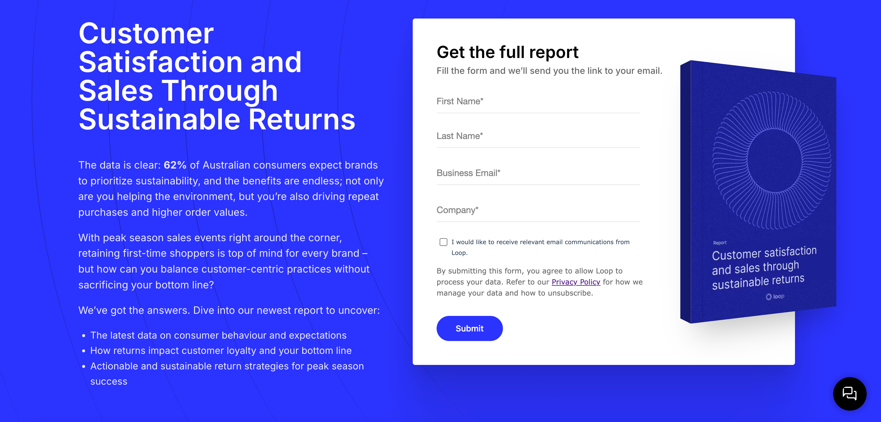 Customer Satisfaction and Sales Through Sustainable Returns Report