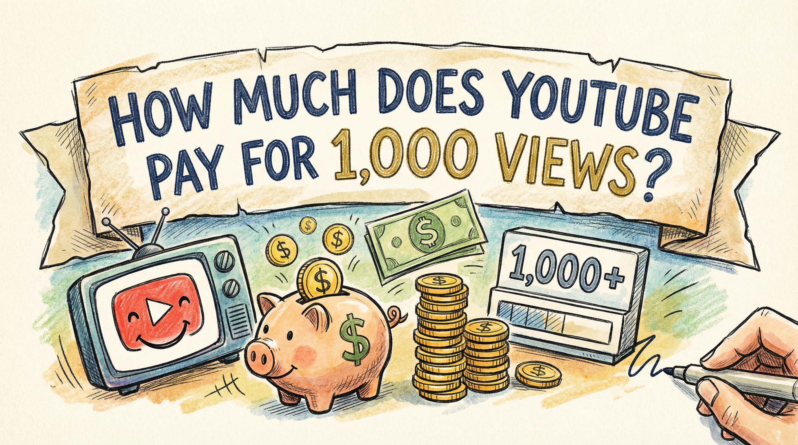 YouTube Pay Per 1,000 Views: $1 to $29 by Niche (2026)