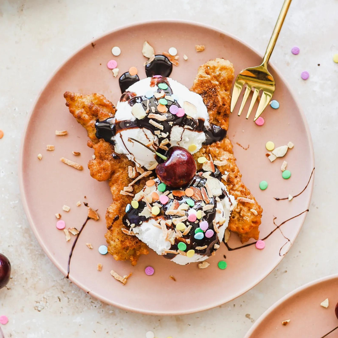 Recipe | Fried Banana Split Sundae | Barker's of Geraldine