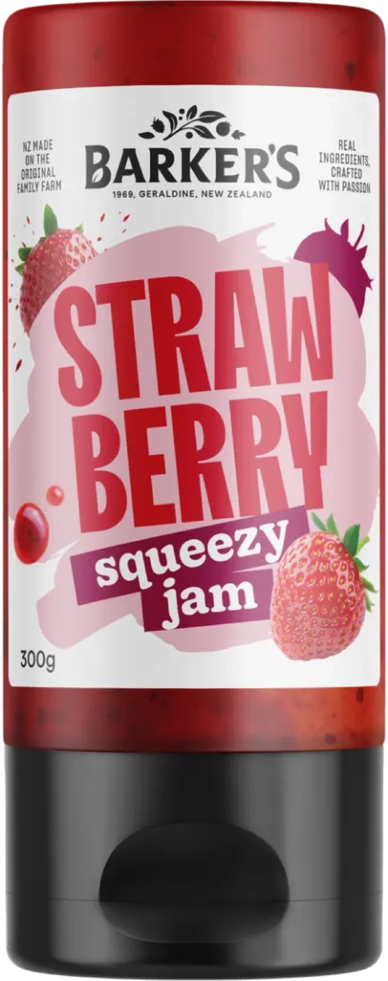 Shop | Strawberry Squeezy Jam | Barker's of New Zealand