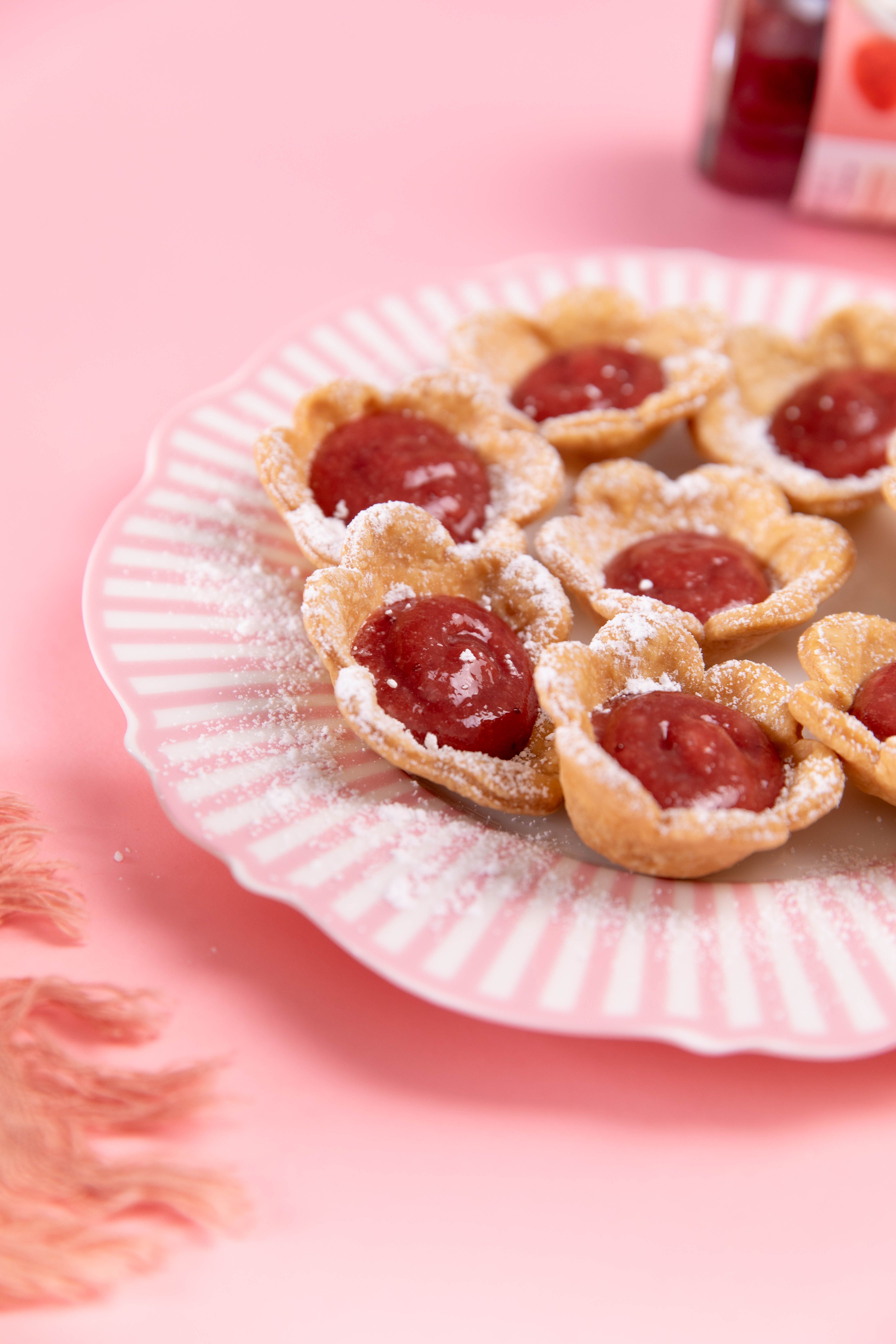 Recipes | Strawberry Flower Tarts