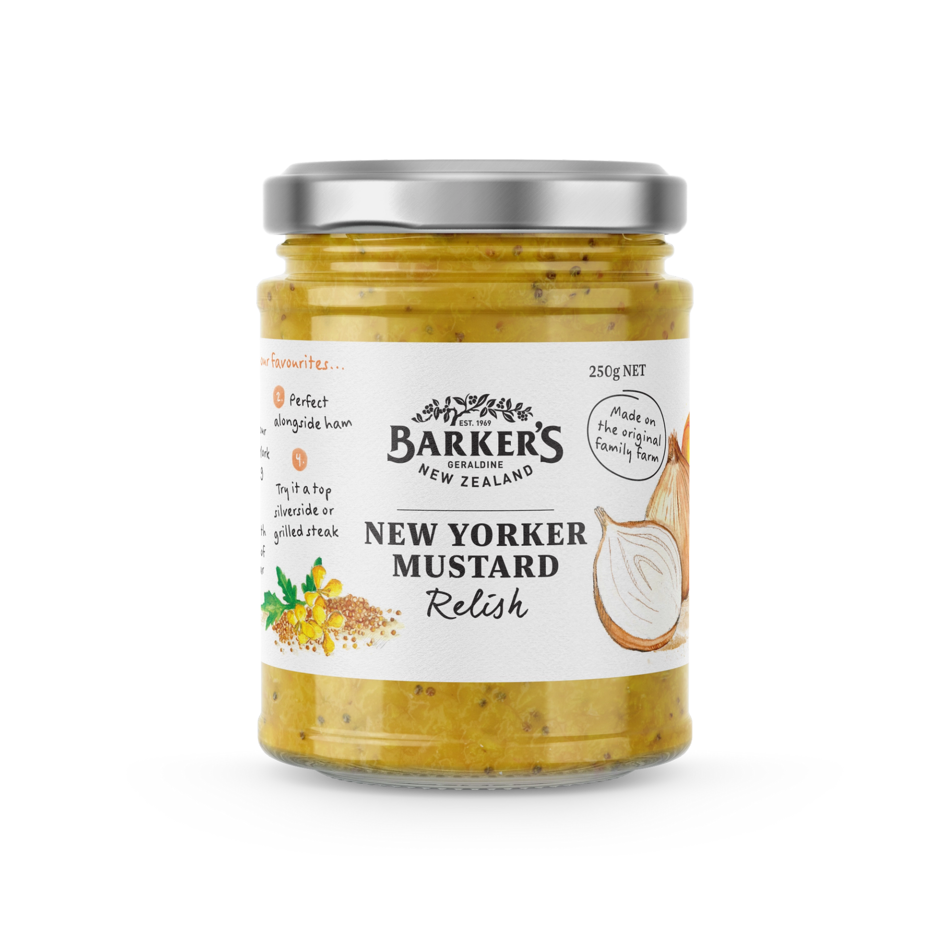 New Yorker Mustard Relish | Shop | Barker's of New Zealand