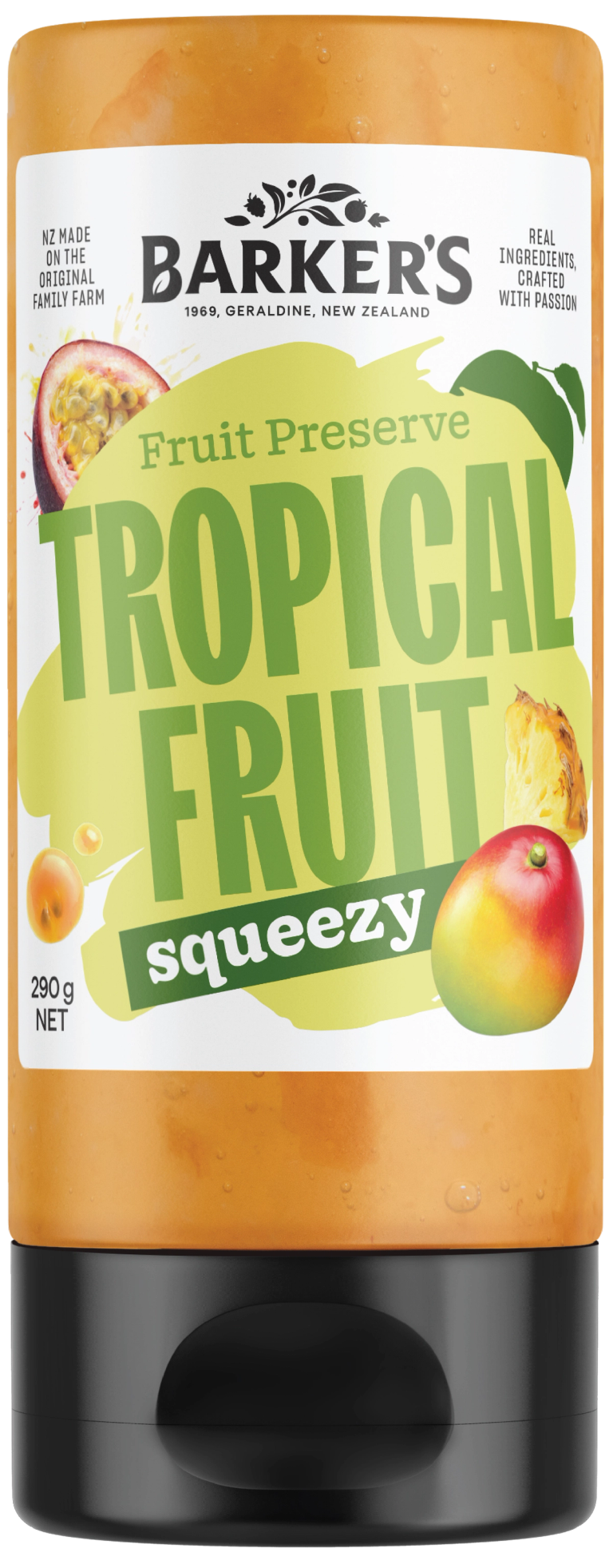 Shop | Tropical Squeezy Fruit Preserve 290g | Barker's of Geraldine